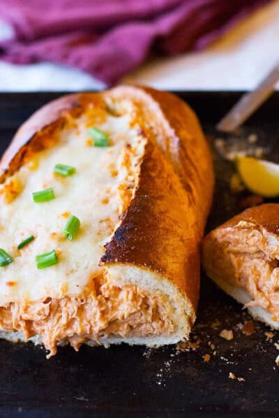Buffalo Chicken French Bread • Unicorns in the Kitchen