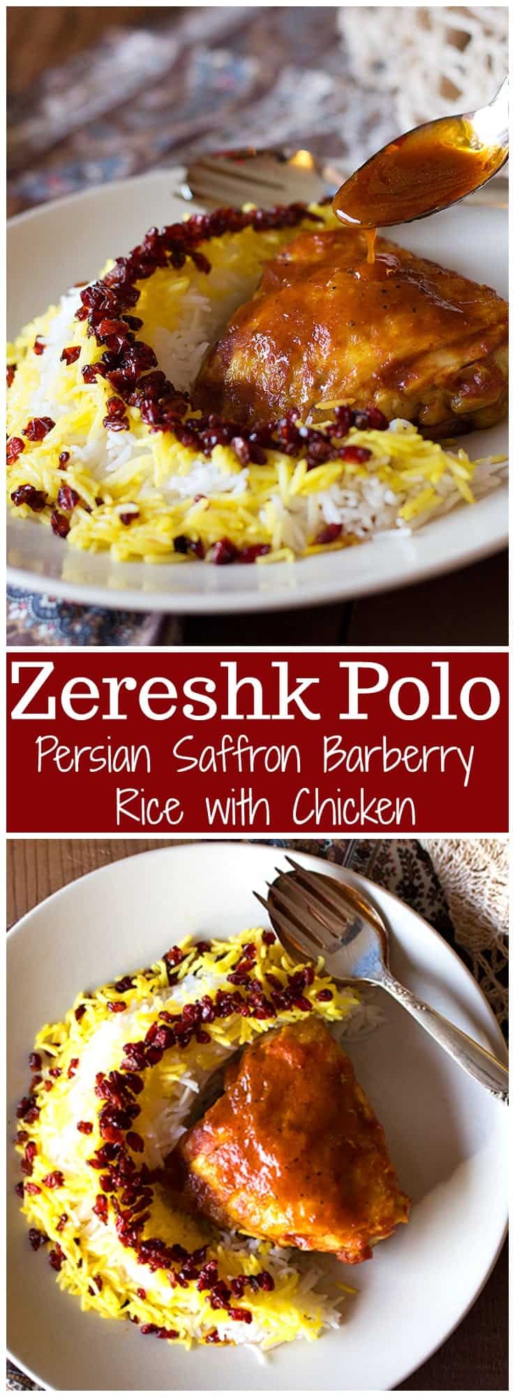 Zereshk Polo Morgh Persian Barberry Rice With Chicken Unicorns In