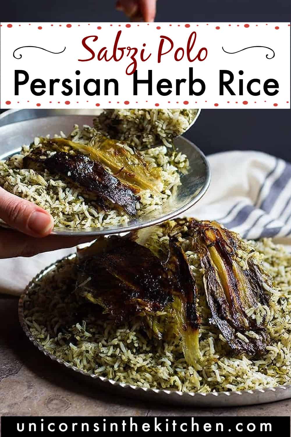 Sabzi Polo (Persian Herb Rice) • Unicorns in the Kitchen
