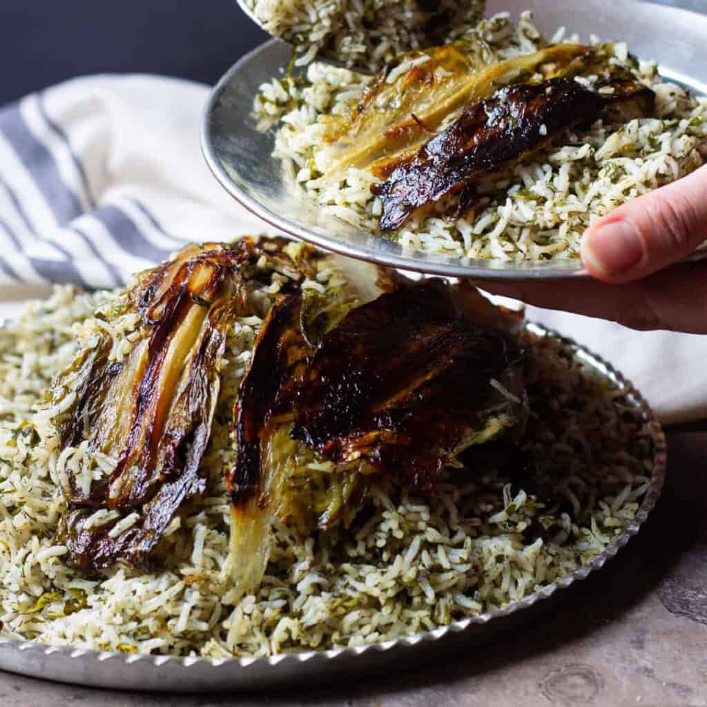 Sabzi Polo (Persian Herb Rice) • Unicorns in the Kitchen