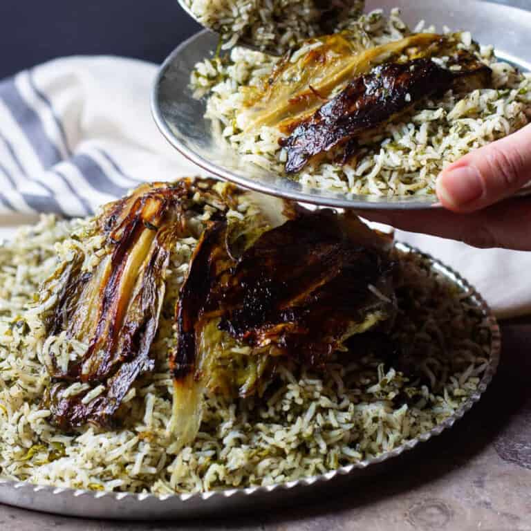 Sabzi Polo (Persian Herb Rice) • Unicorns in the Kitchen