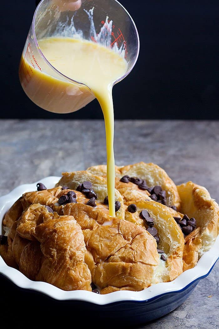 Croissant Bread Pudding • Unicorns in the Kitchen
