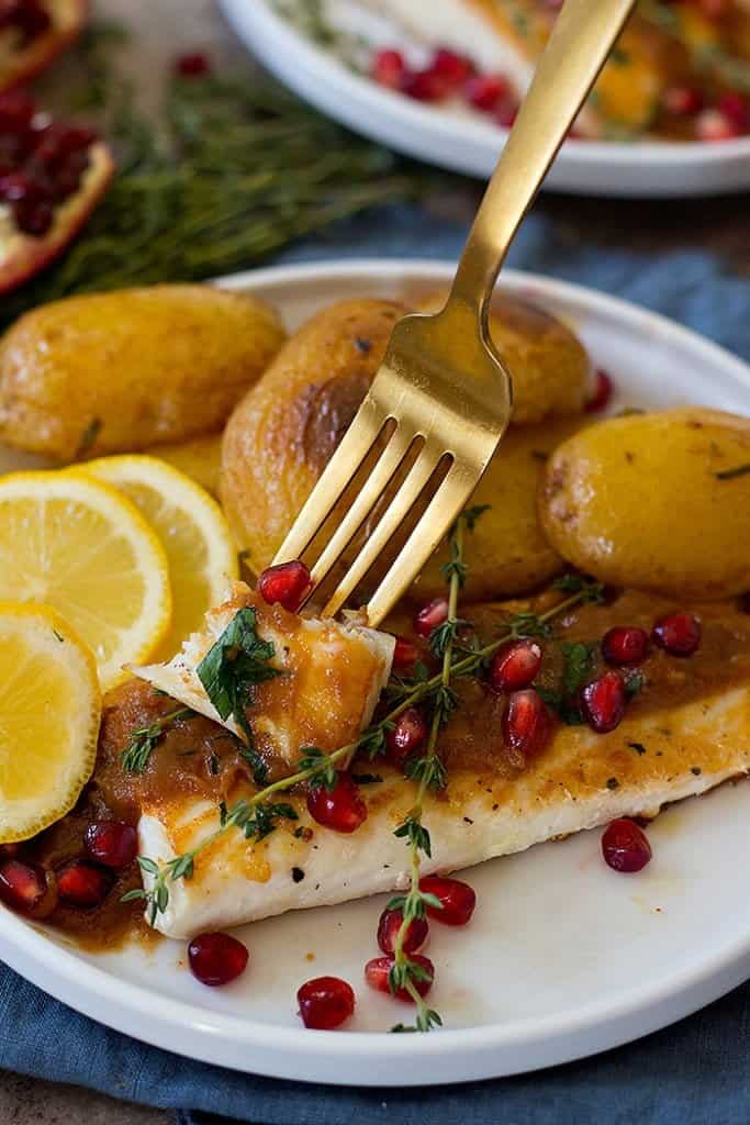 Pan Seared Alaska Halibut with Tamarind Sauce • Unicorns in the Kitchen