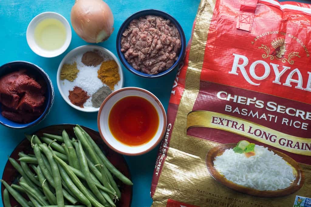 Lubia Polo Persian Green Bean Rice • Unicorns in the Kitchen