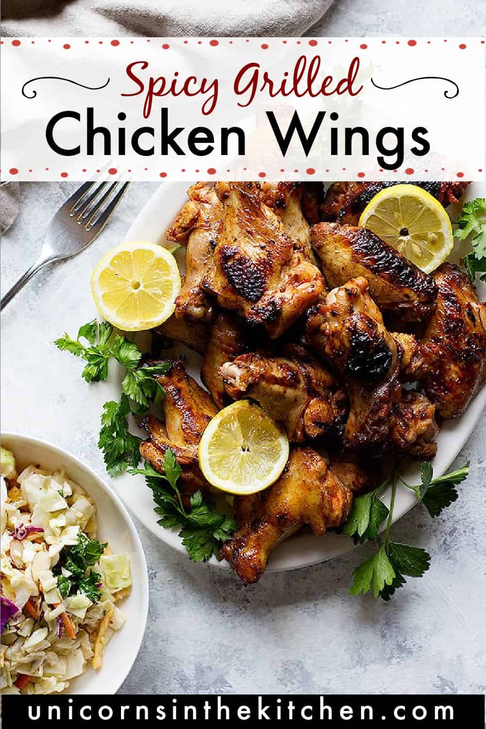 Spicy Grilled Chicken Wings • Unicorns in the Kitchen