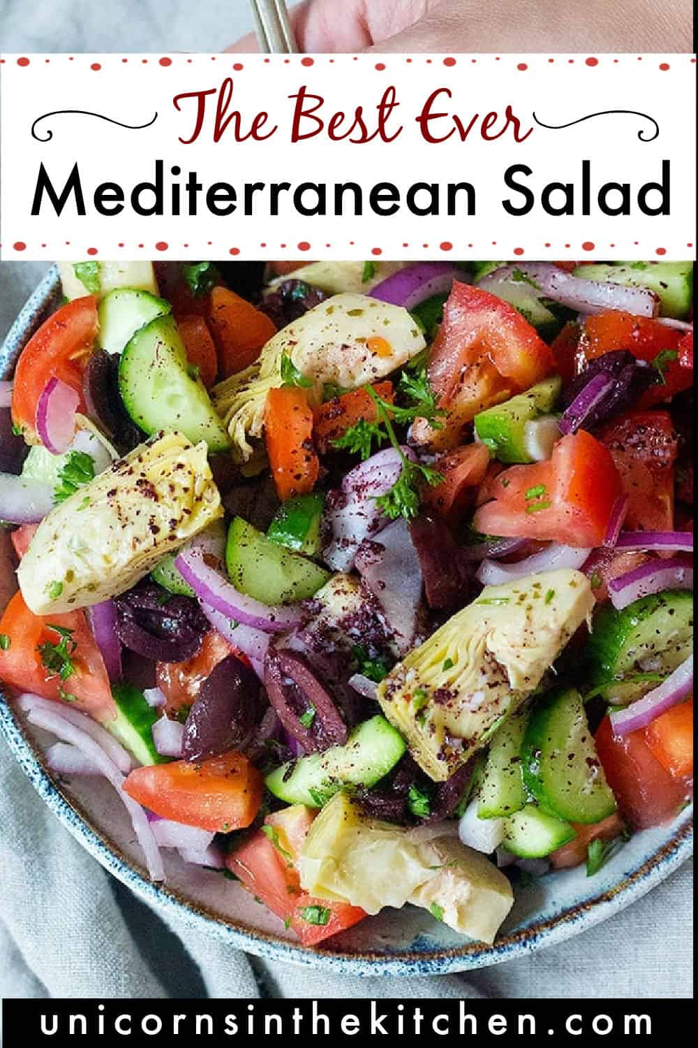 The Best Mediterranean Salad Recipe • Unicorns in the Kitchen