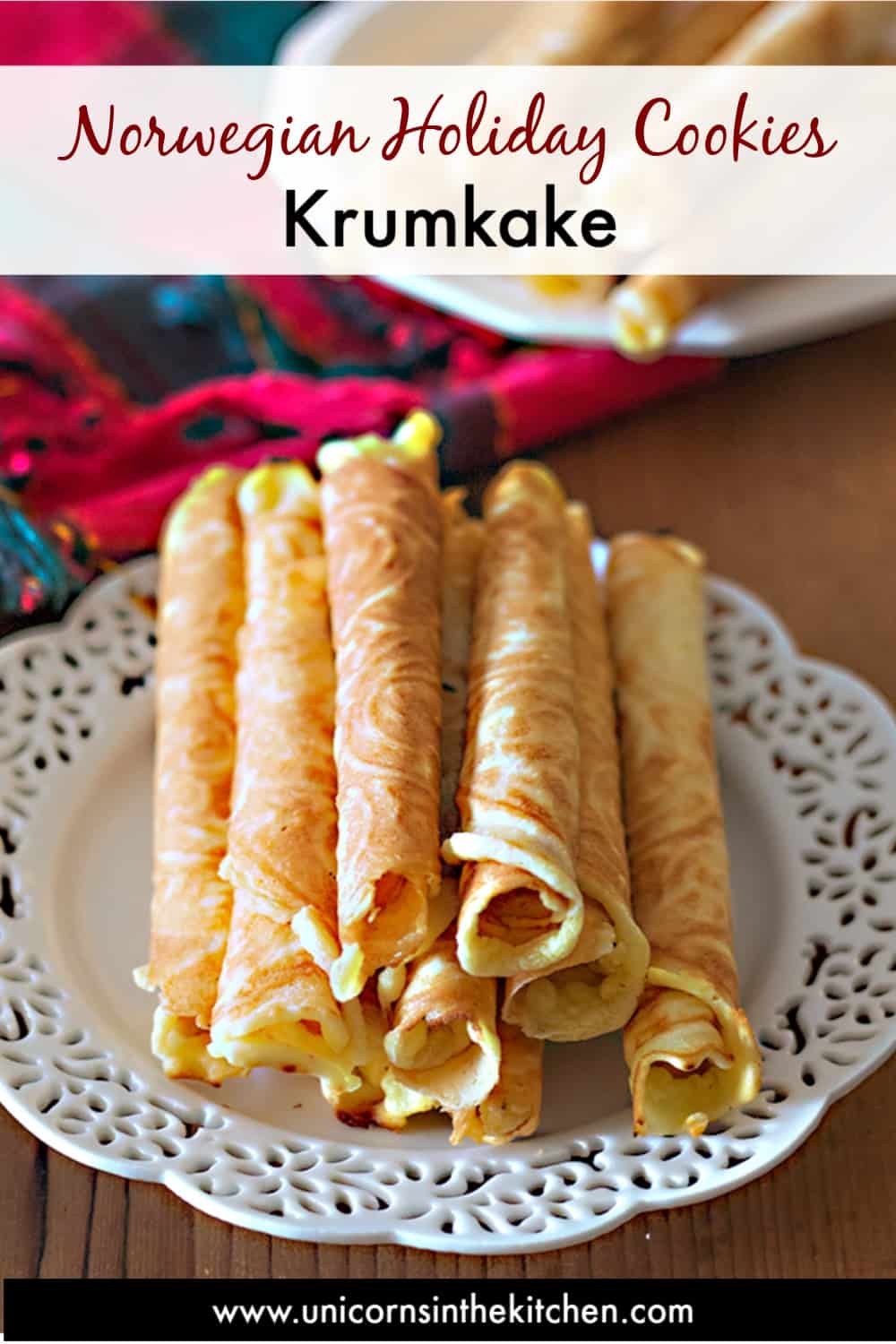 Krumkake Norwegian Holiday Cookies • Unicorns in the Kitchen