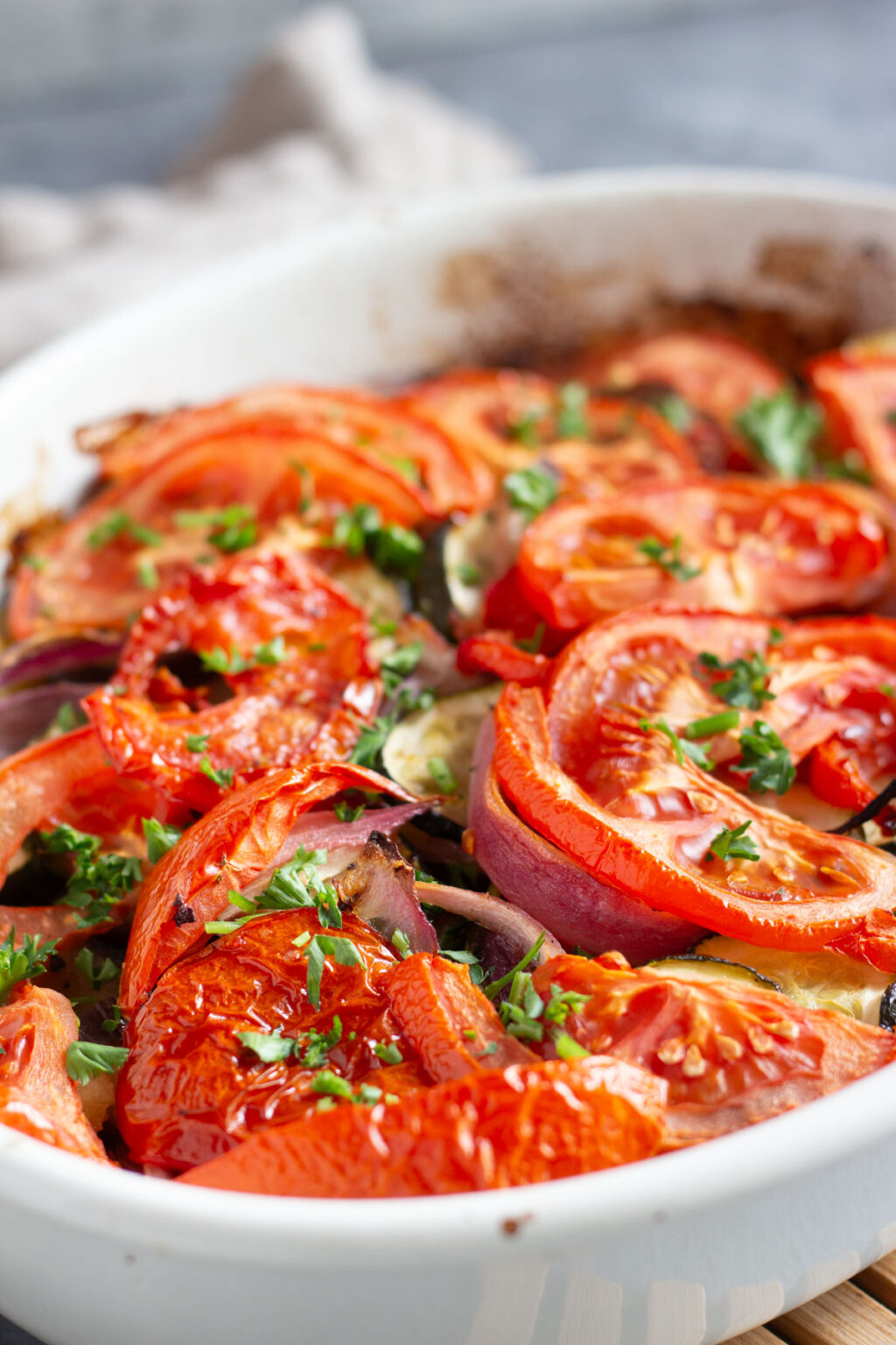 Briam Greek Roasted Vegetables • Unicorns in the Kitchen