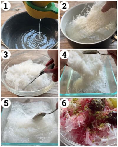 Faloodeh (Persian Rose and Lime Granita) • Unicorns in the Kitchen