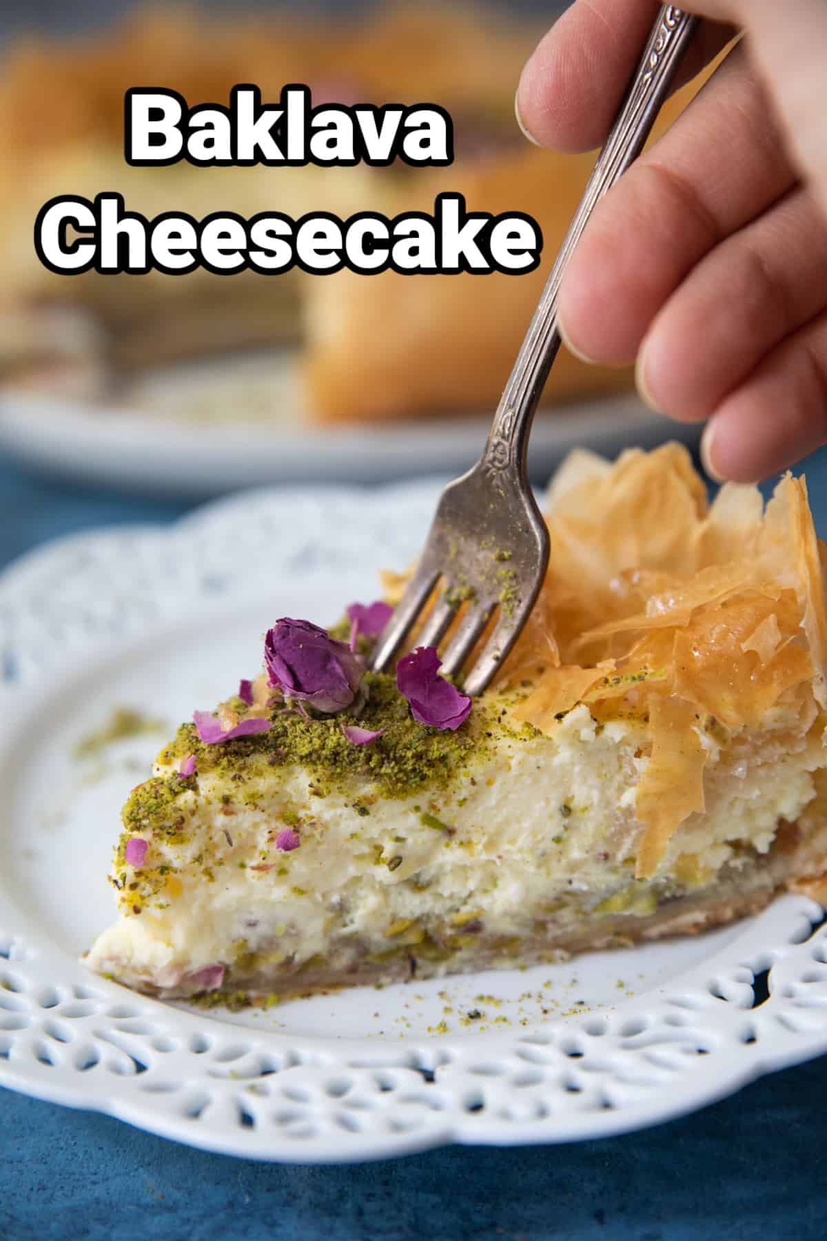 Baklava Cheesecake Recipe • Unicorns in the Kitchen
