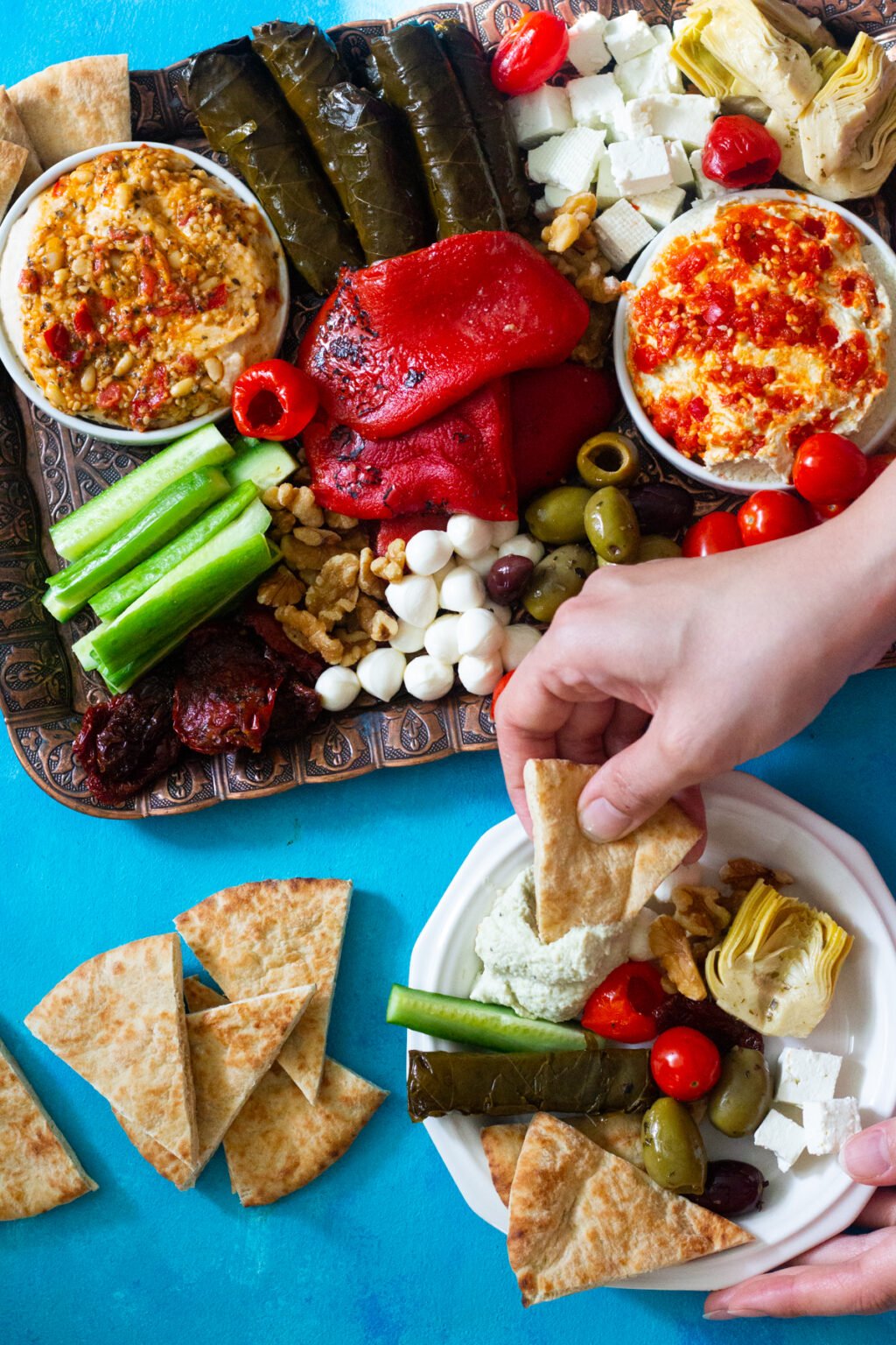 Mediterranean Mezze Platter • Unicorns in the Kitchen