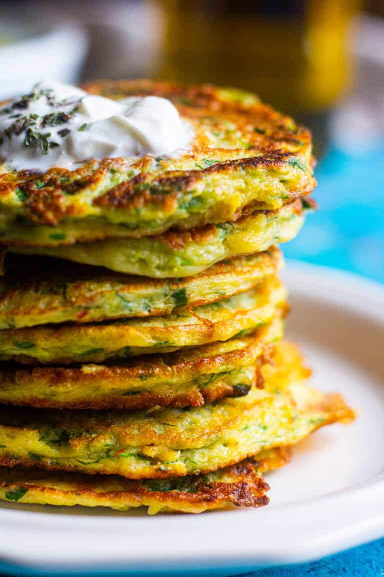 Turkish Zucchini Fritters Recipe (Mucver) • Unicorns in the Kitchen