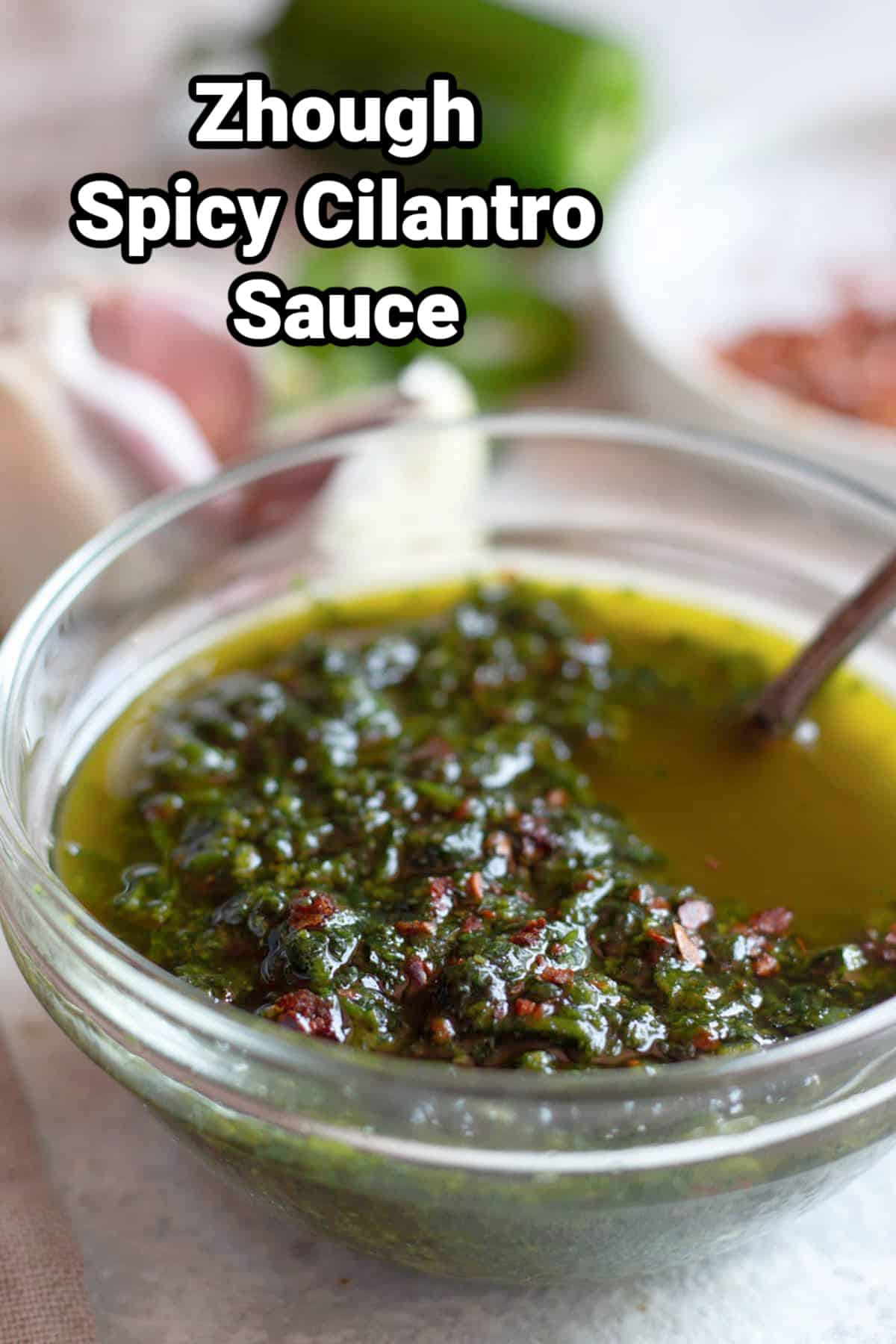 Zhoug Recipe (Spicy Cilantro Sauce) • Unicorns in the Kitchen