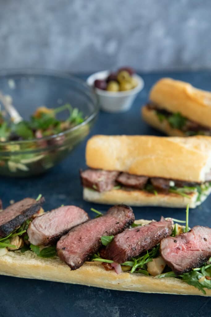 Steak Sandwich Mediterranean Style • Unicorns in the Kitchen