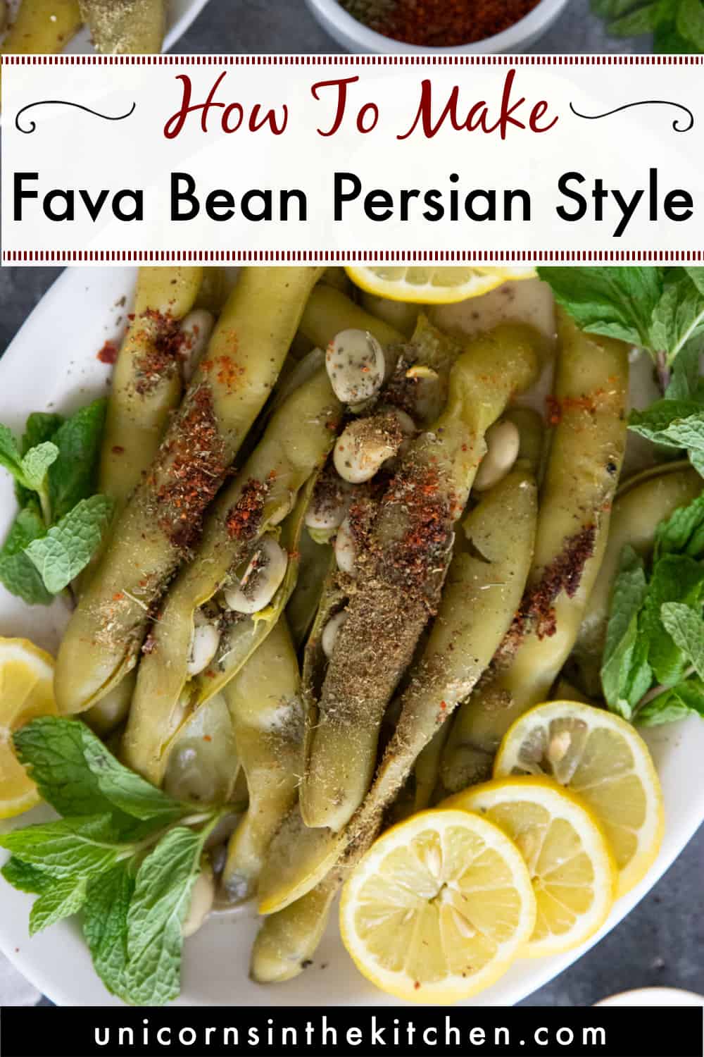Persian Fava Beans Recipe • Unicorns in the Kitchen