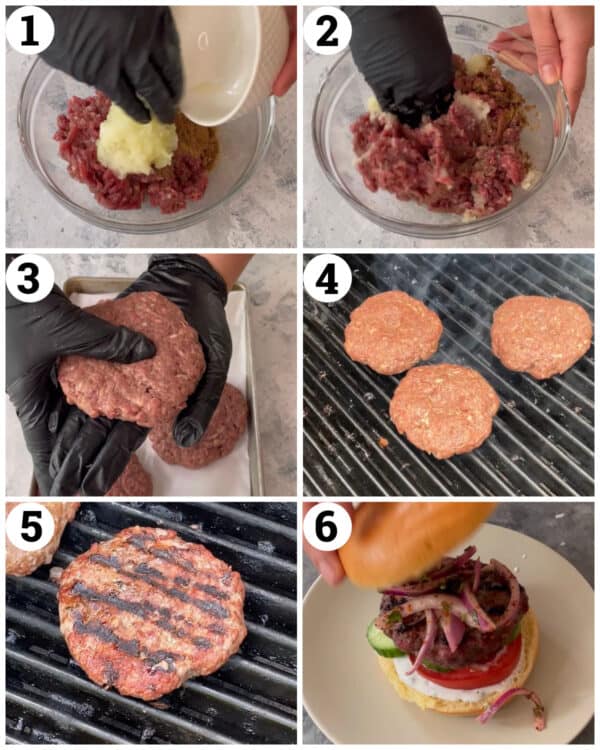 Mediterranean Grilled Lamb Burgers • Unicorns in the Kitchen
