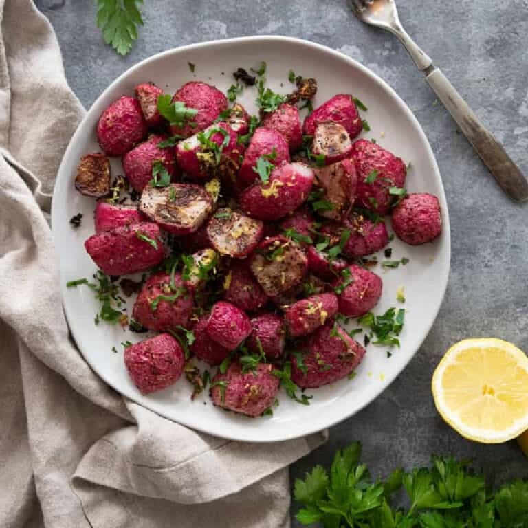 Roasted Radishes Recipe • Unicorns in the Kitchen