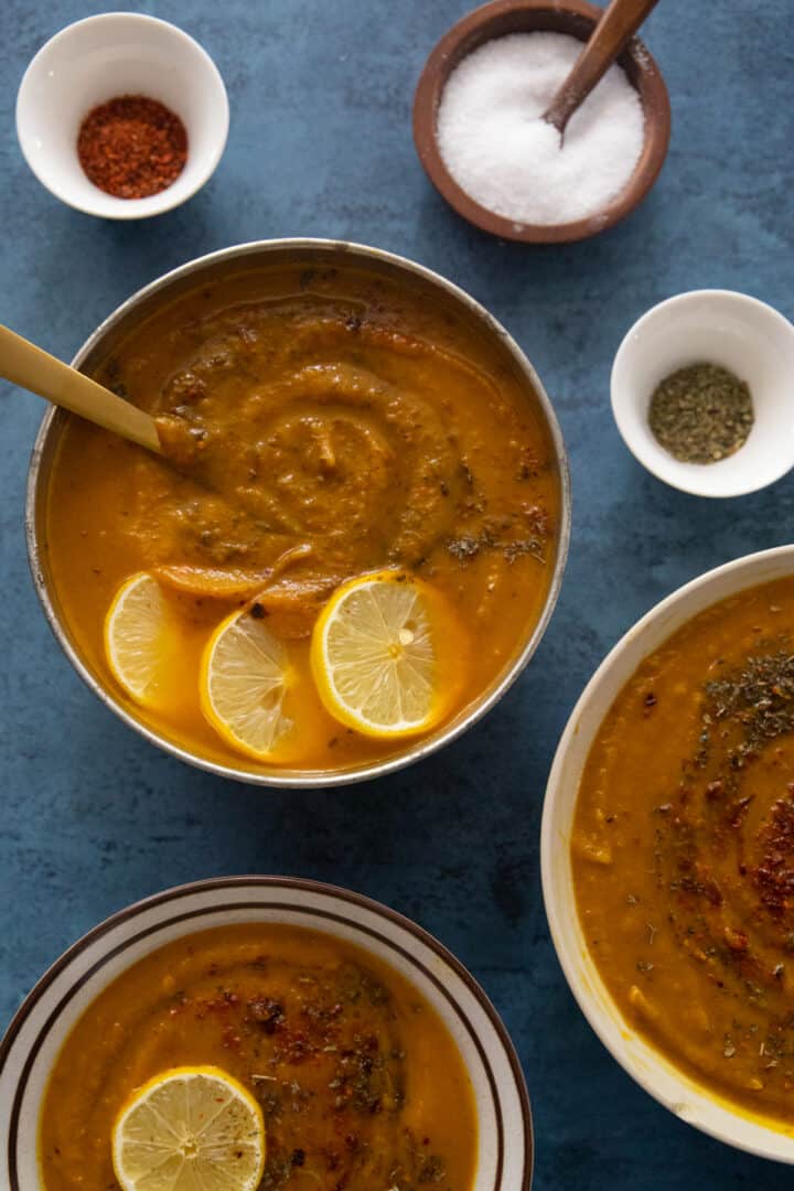 Saffron Roasted Butternut Squash Soup • Unicorns in the kitchen