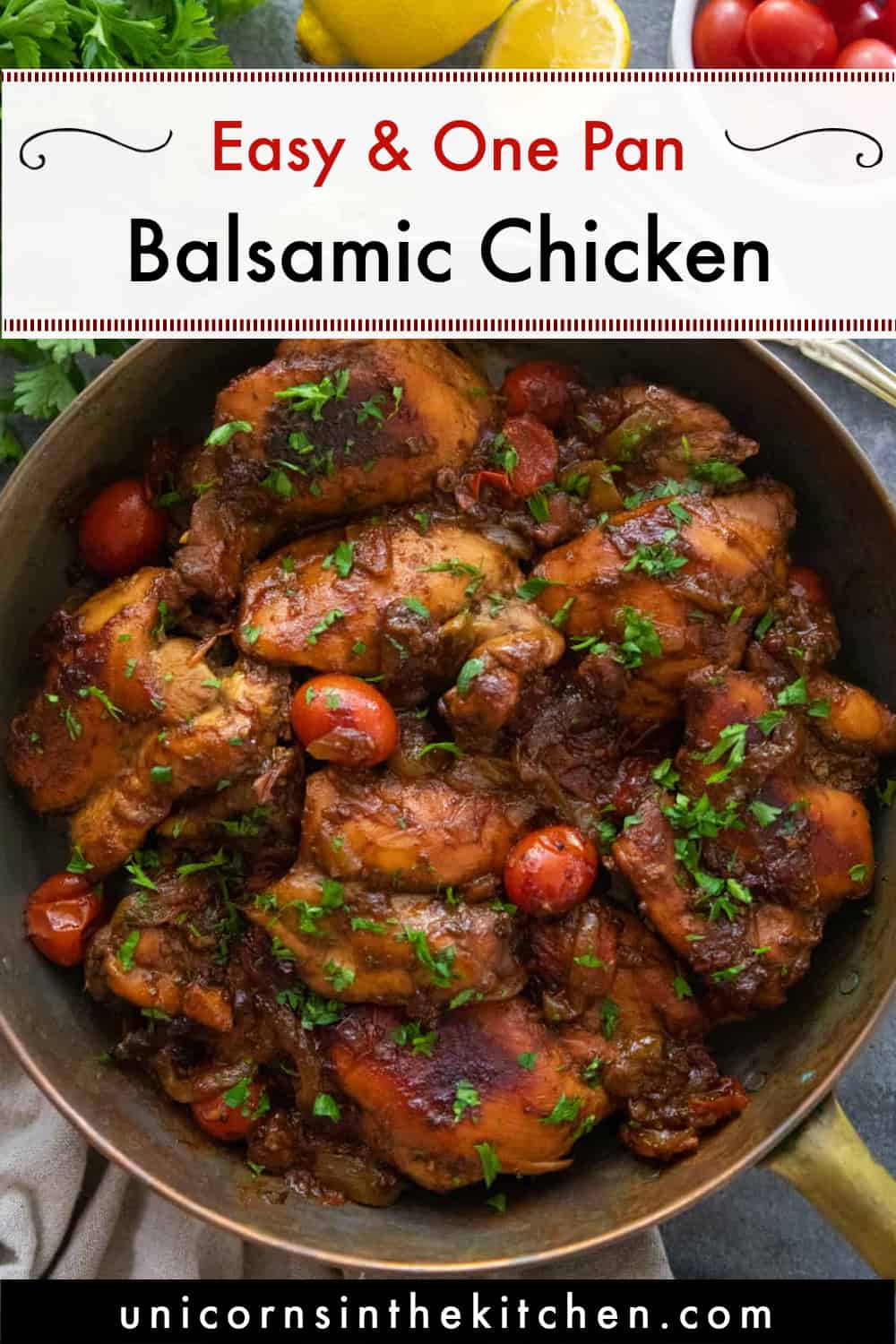 Easy Balsamic Chicken Recipe • Unicorns in the Kitchen