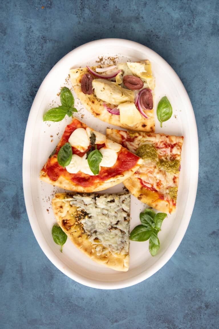 Easy Flatbread Pizza Recipe (4 ways!) • Unicorns in the Kitchen