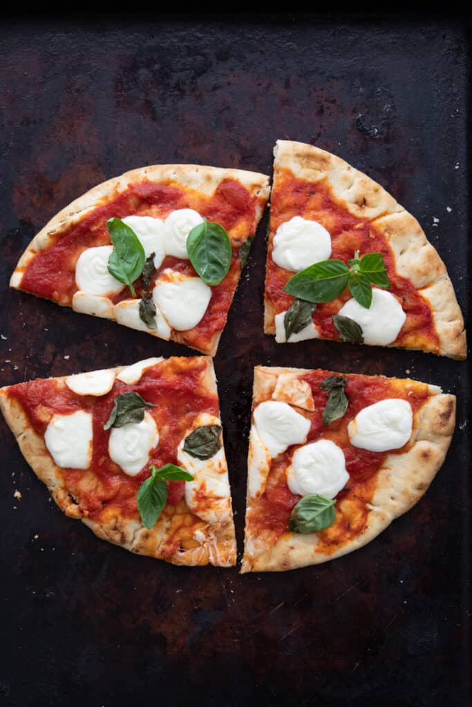 Easy Flatbread Pizza Recipe (4 ways!) • Unicorns in the Kitchen