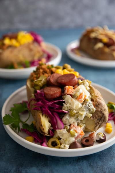 Kumpir (Turkish Stuffed Baked Potatoes) • Unicorns in the Kitchen
