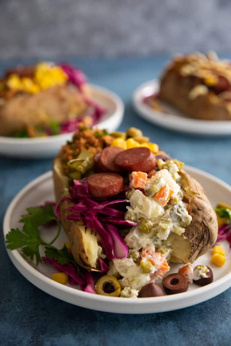 Kumpir (Turkish Stuffed Baked Potatoes) • Unicorns in the Kitchen