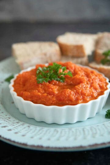 Ajvar Recipe (Balkan Roasted Red Pepper Relish) • Unicorns in the Kitchen