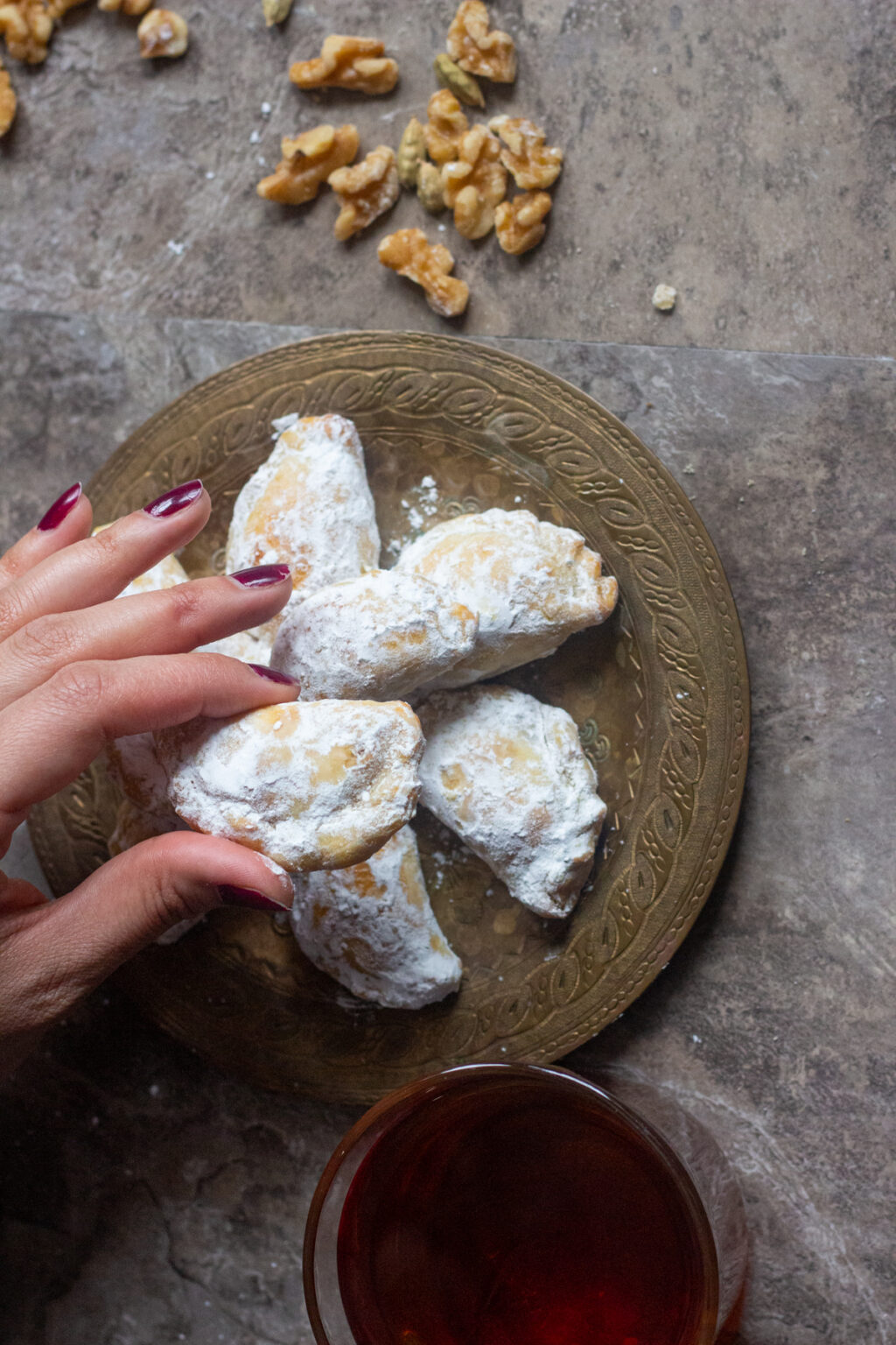 Walnut Filled Persian Pastry - Qottab • Unicorns in the Kitchen