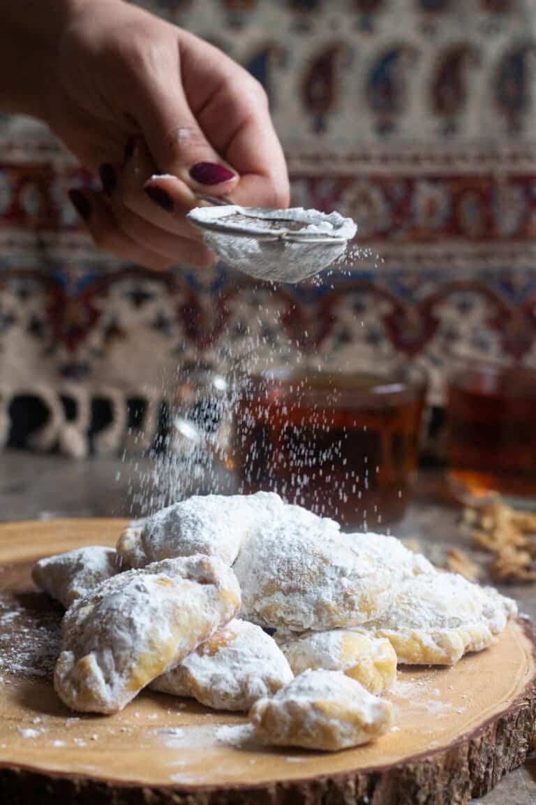 Walnut Filled Persian Pastry - Qottab • Unicorns in the Kitchen