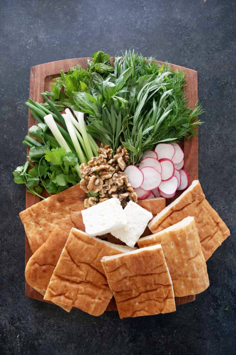 Sabzi Khordan (Persian Herb Platter) • Unicorns in the Kitchen