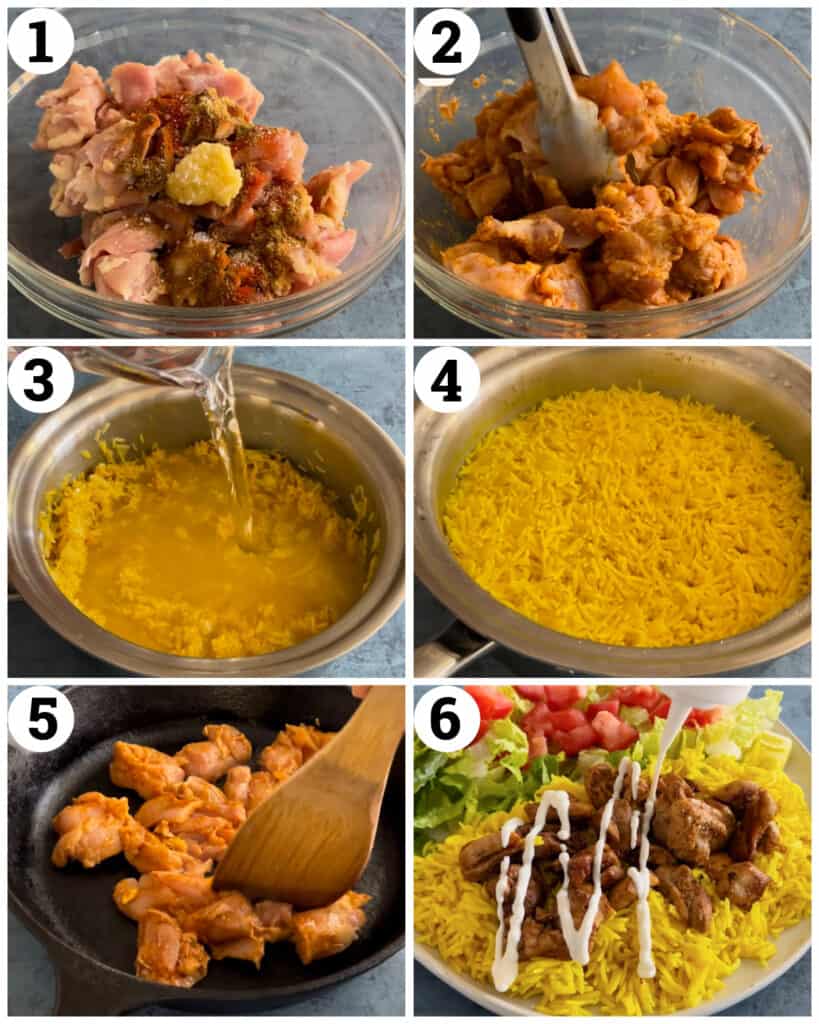 Halal Cart Chicken and Rice • Unicorns in the Kitchen