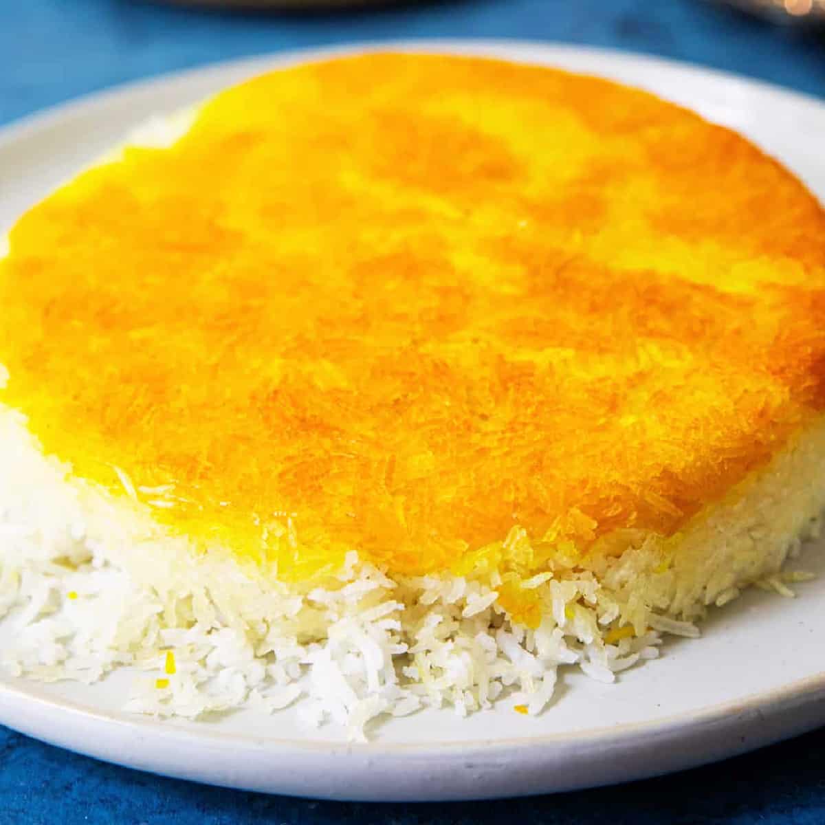 Persian Style Rice with Crispy Golden Crust • Unicorns in the Kitchen