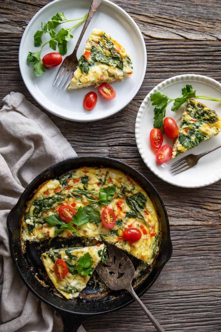 Easy Vegetable Frittata • Unicorns in the Kitchen