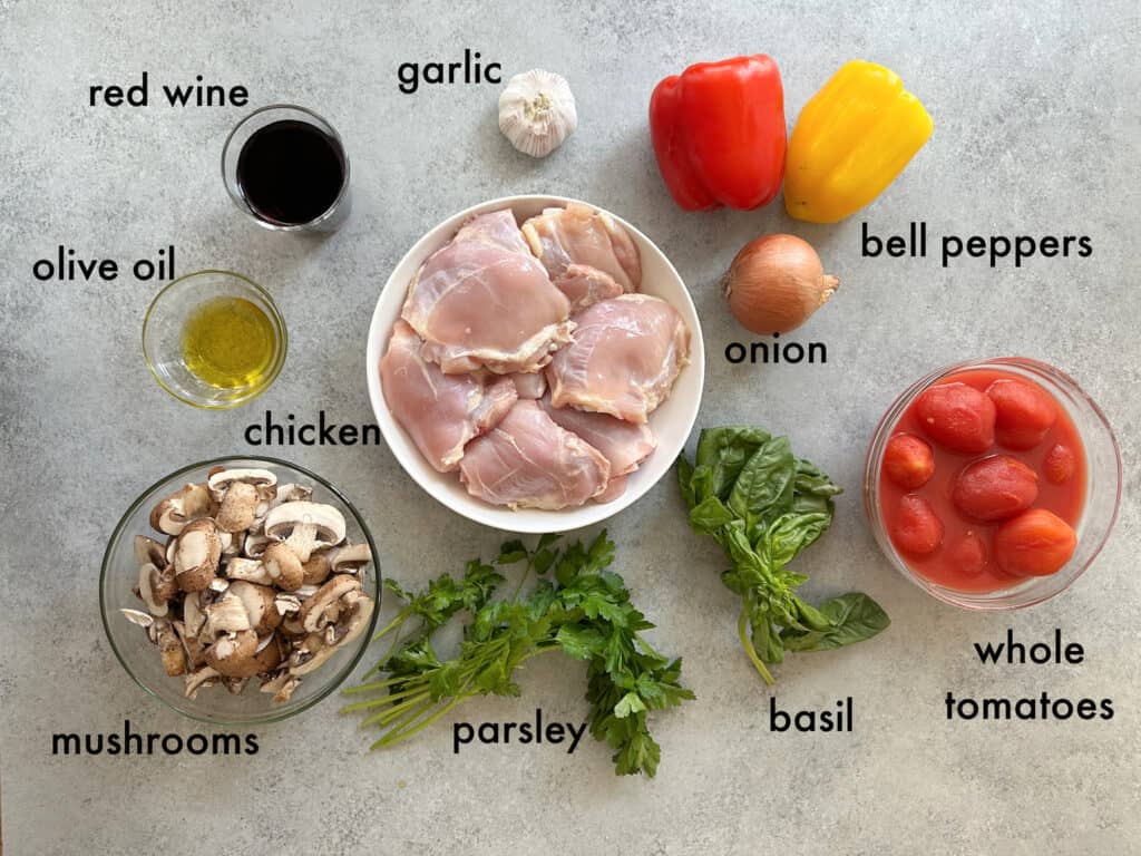 Chicken Cacciatore • Unicorns in the Kitchen