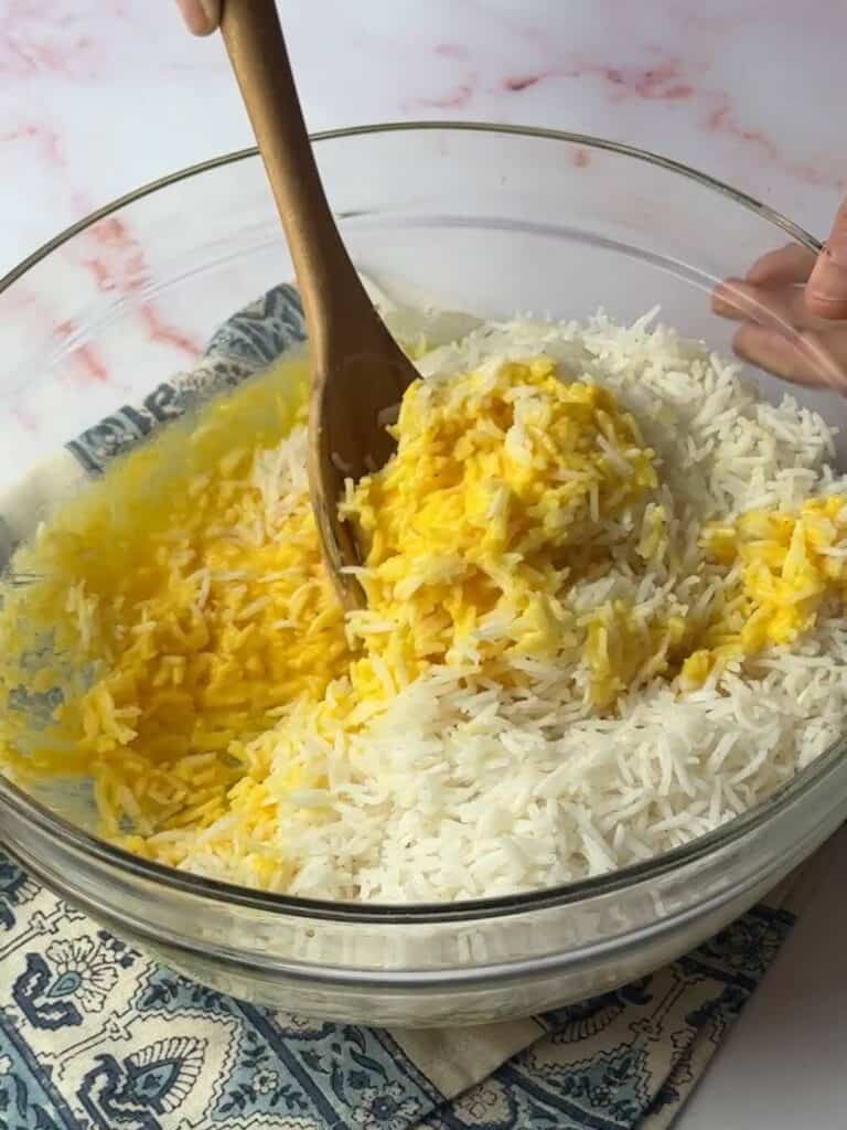 Tahchin (Persian Baked Saffron Rice) • Unicorns in the Kitchen