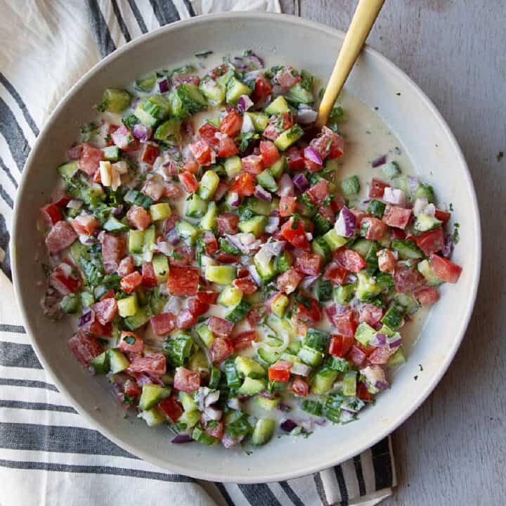 Authentic Shirazi Salad • Unicorns in the Kitchen