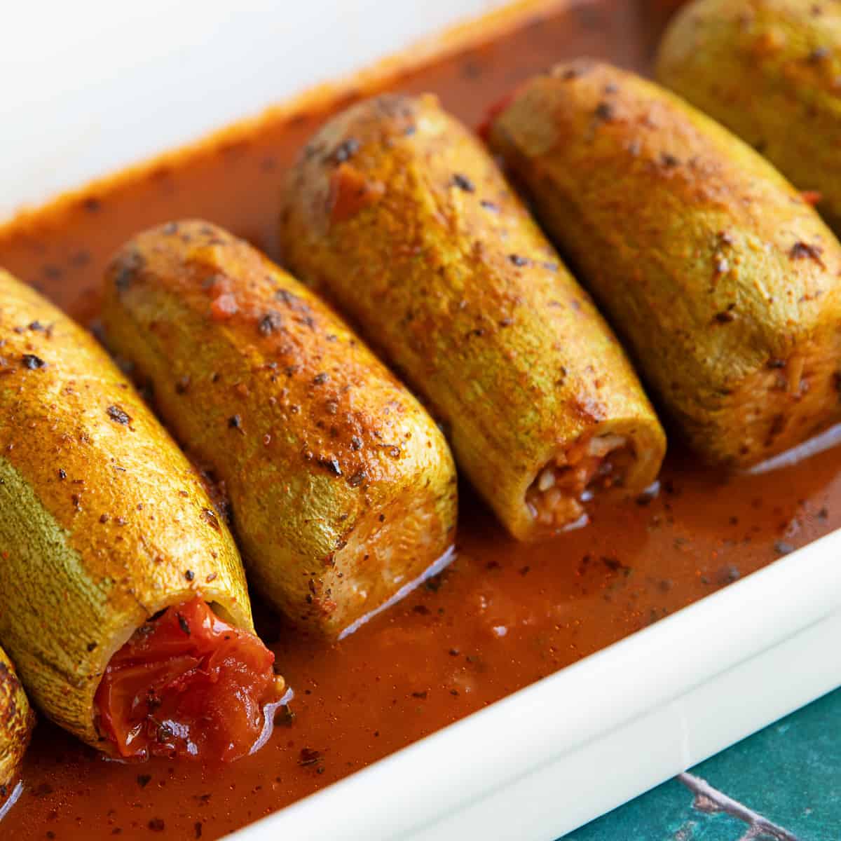 Kabak Dolmasi - Turkish Stuffed Zucchini • Unicorns in the Kitchen