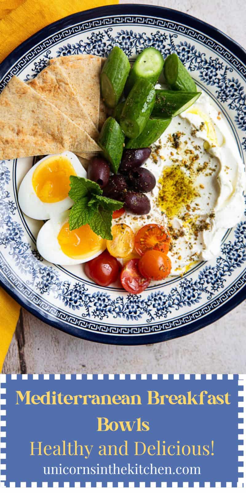 Mediterranean Breakfast Bowls • Unicorns in the Kitchen