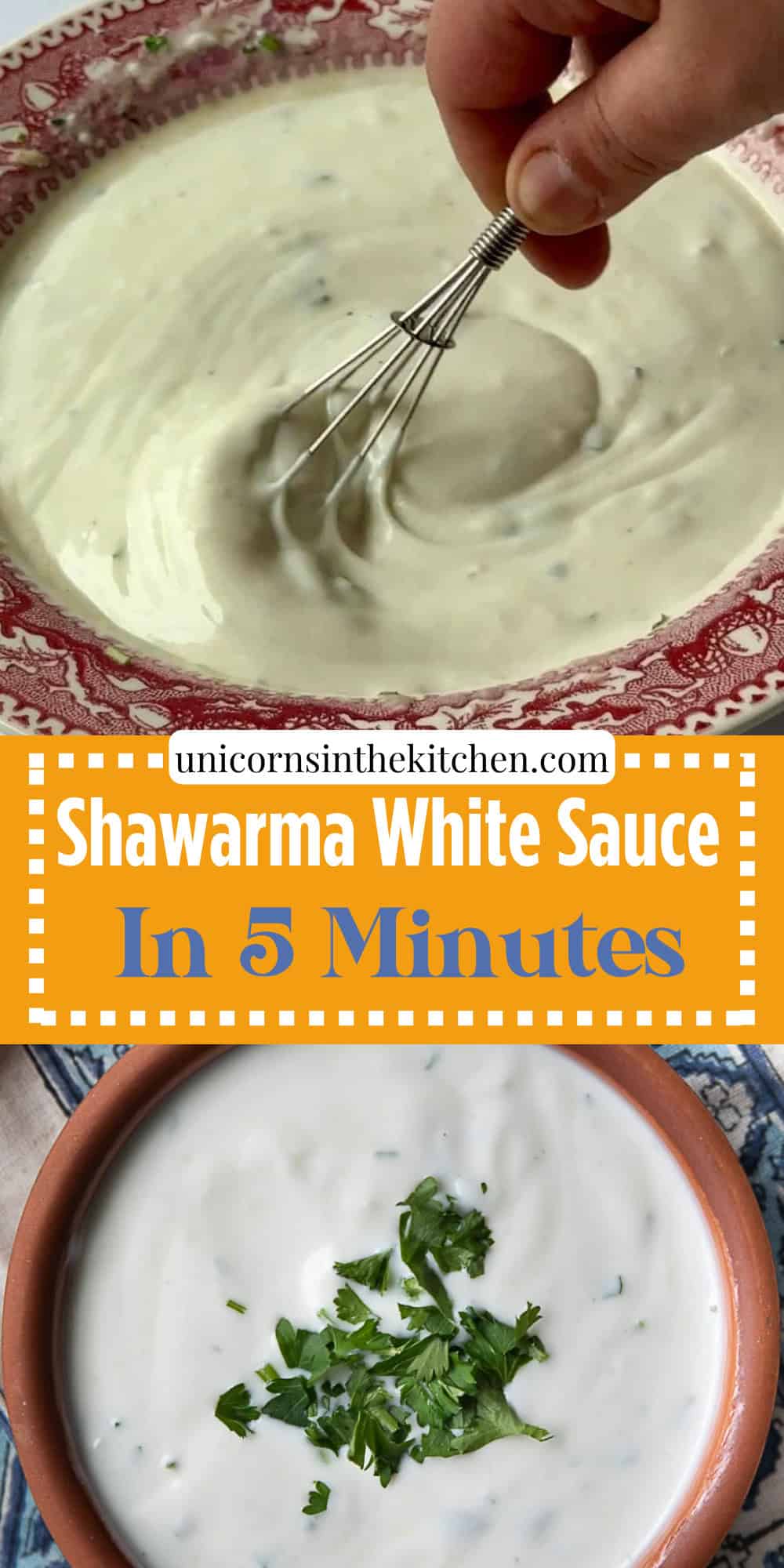 Shawarma White Sauce (5 Minutes!) • Unicorns in the Kitchen