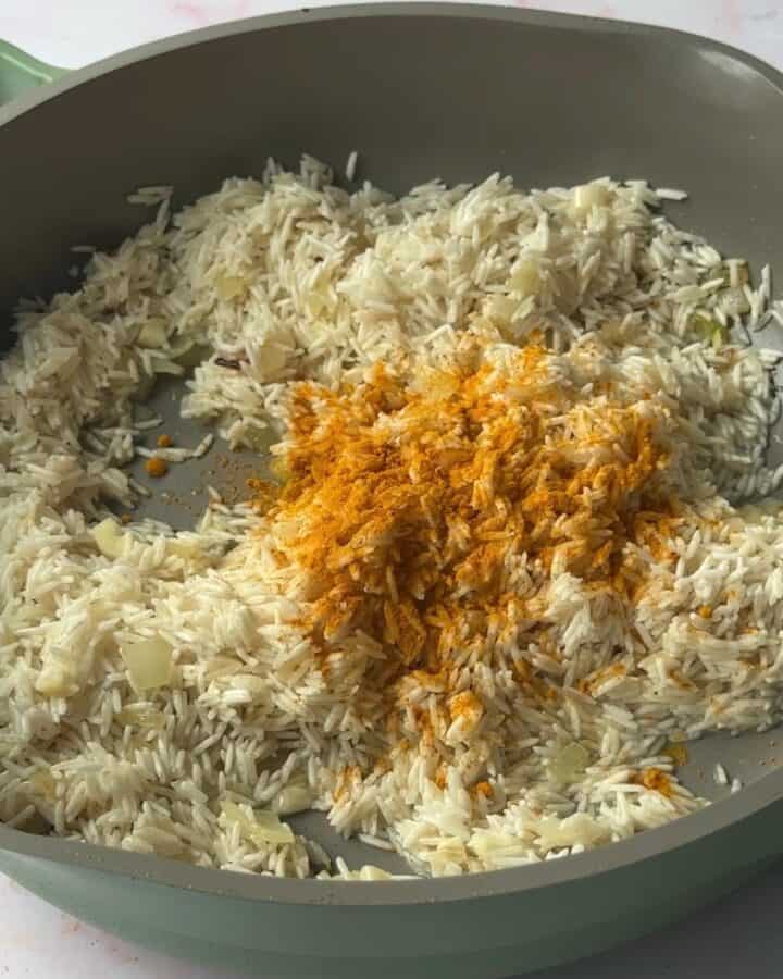 Mediterranean Yellow Rice • Unicorns in the Kitchen