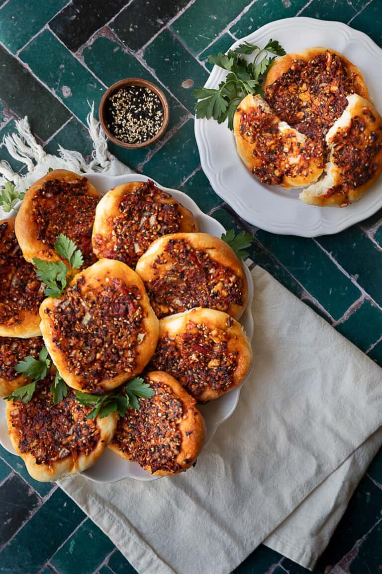 Turkish Biberli Ekmek (Hatay Pepper Paste Bread) • Unicorns in the Kitchen