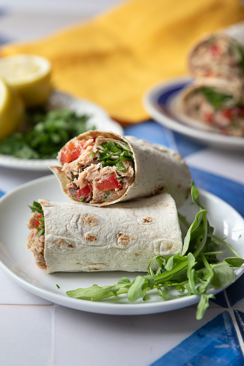 Mediterranean Tuna Wrap • Unicorns in the Kitchen