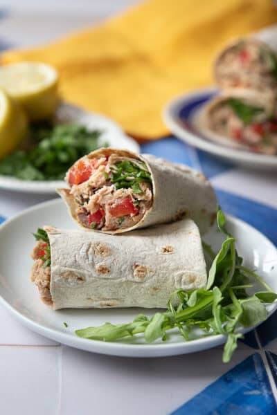 Mediterranean Tuna Wrap • Unicorns in the Kitchen