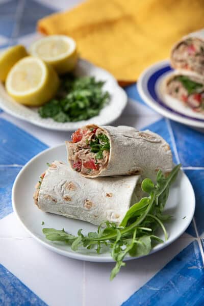Mediterranean Tuna Wrap • Unicorns in the Kitchen