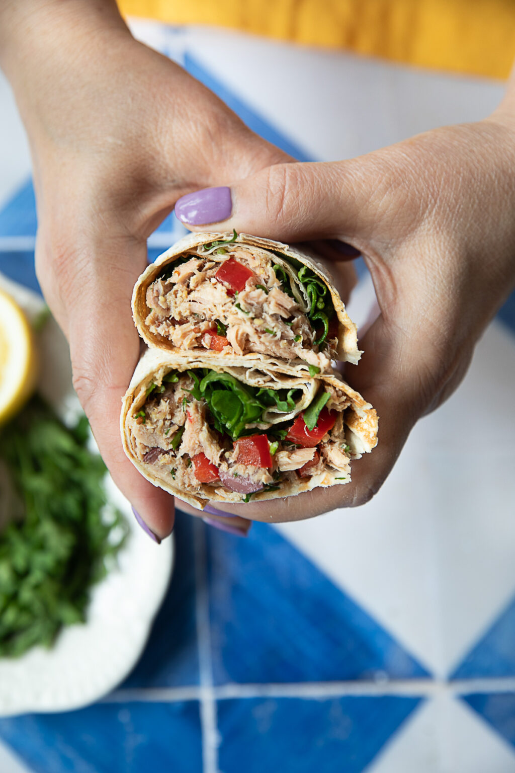 Mediterranean Tuna Wrap • Unicorns in the Kitchen