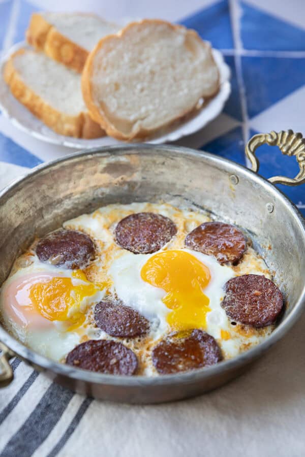 Sucuklu Yumurta (Turkish Sausage and Eggs) • Unicorns in the Kitchen
