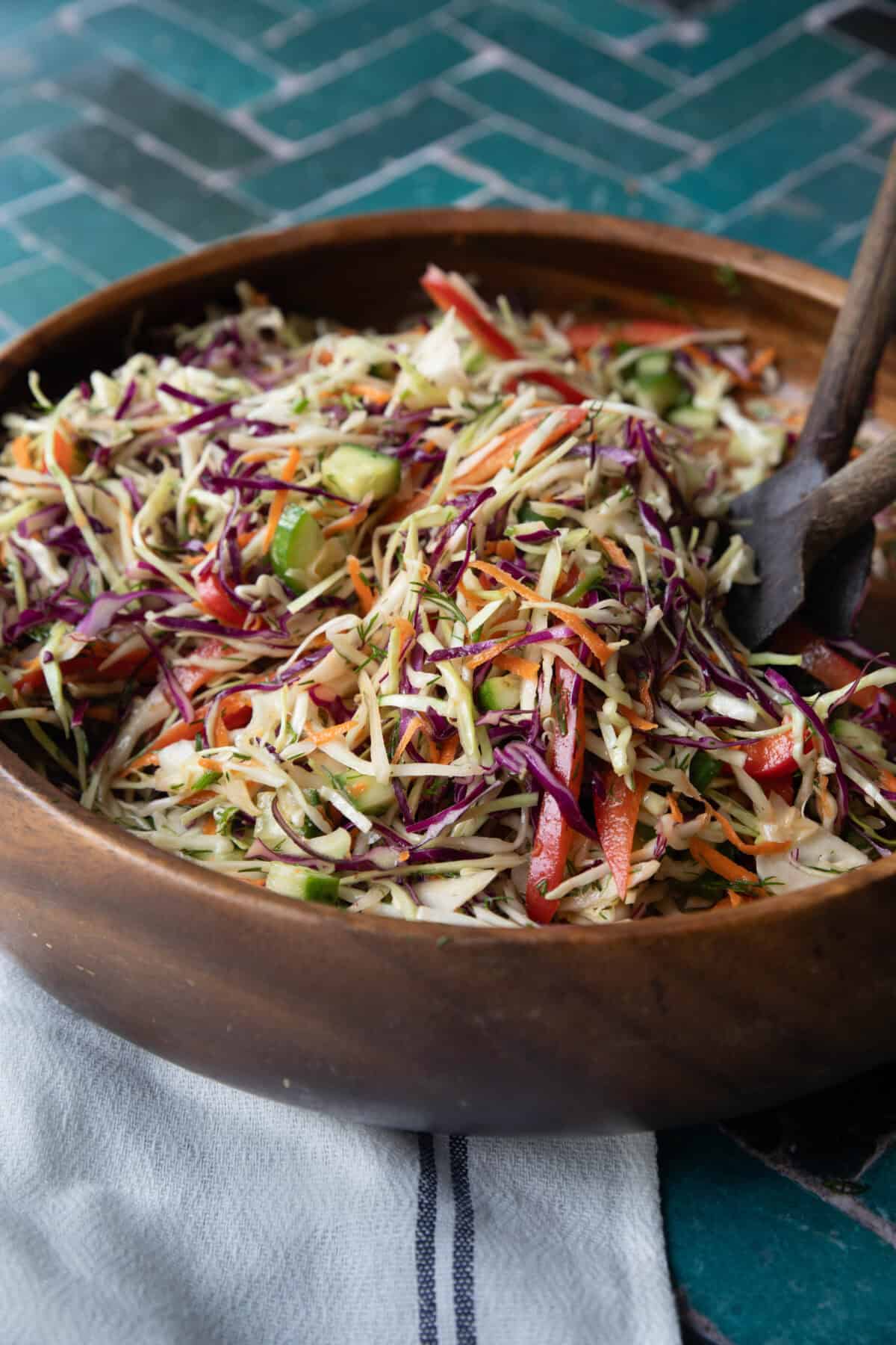 Easy Crunchy Cabbage Salad Recipe • Unicorns in the Kitchen