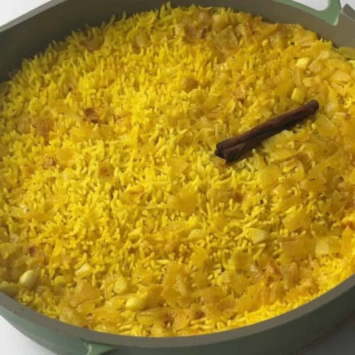 Mediterranean Yellow Rice • Unicorns in the Kitchen