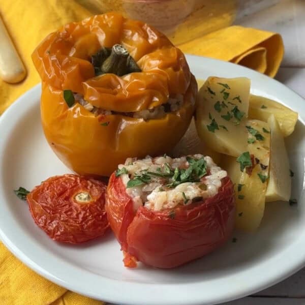 Gemista Recipe (Greek Stuffed Vegetables) • Unicorns in the Kitchen